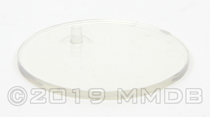 Minimate Database: Base with Small Peg (34mm) - Clear