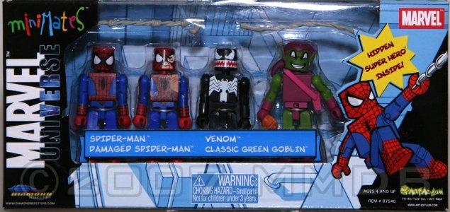 Minimate Database: Spider-Man & Damaged Spider-Man & Venom & Classic ...