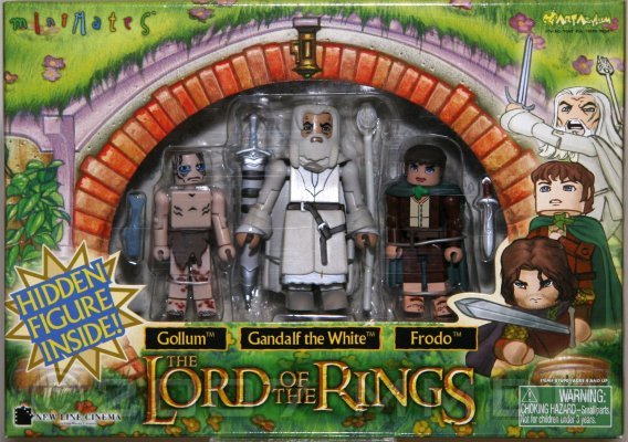 Minimate Database: Gollum (calm) & Gandalf the White & Frodo & Uruk-hai ...
