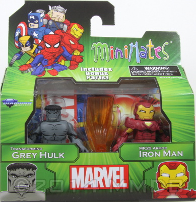 Minimate Database: Transforming Grey Hulk & MK 29 Armor Iron Man